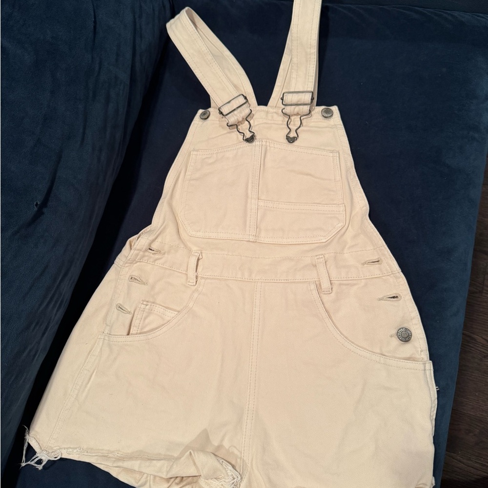 Beige Brandy Melville Denim Overalls - Gem